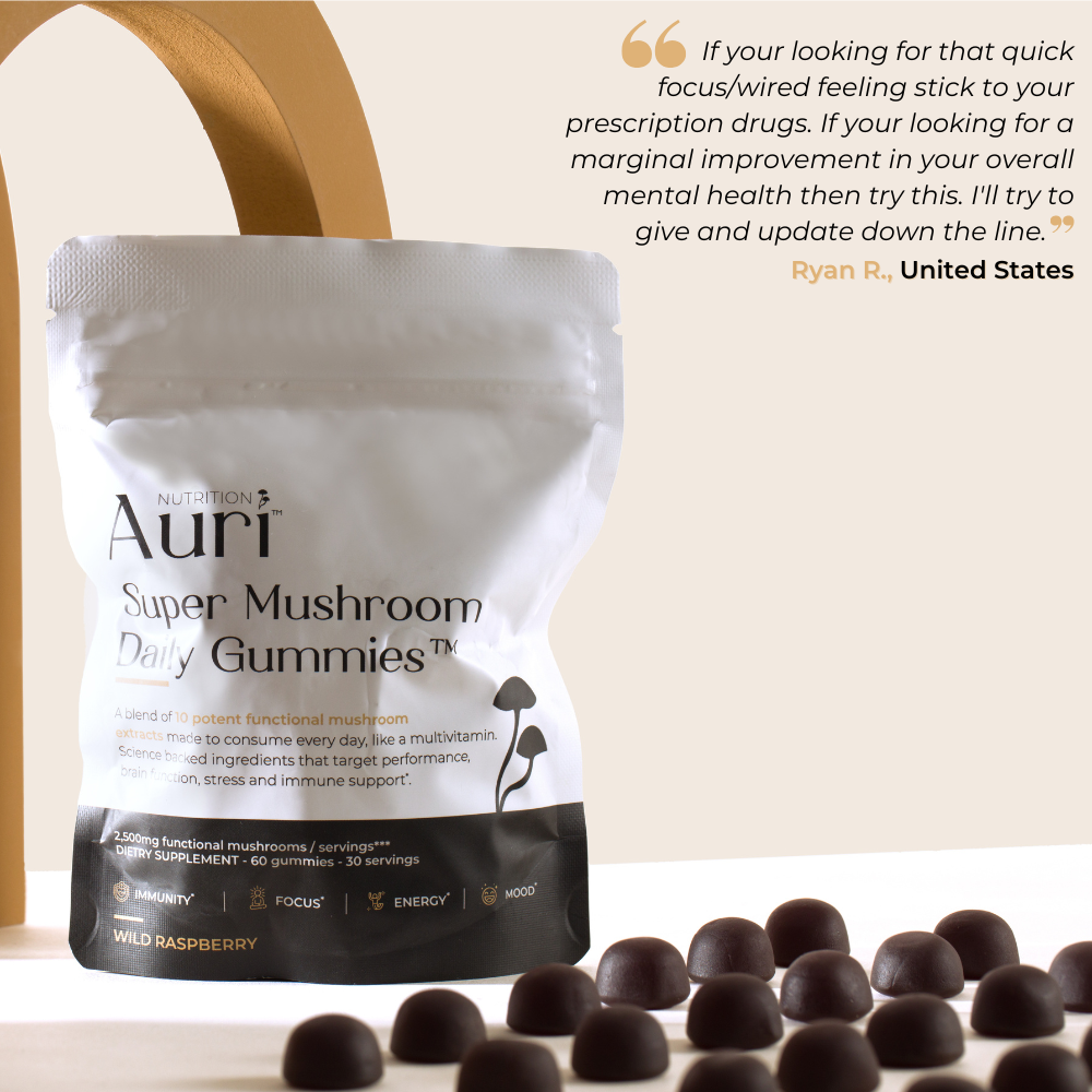 Super Mushroom Daily Gummies™ – Auri Nutrition