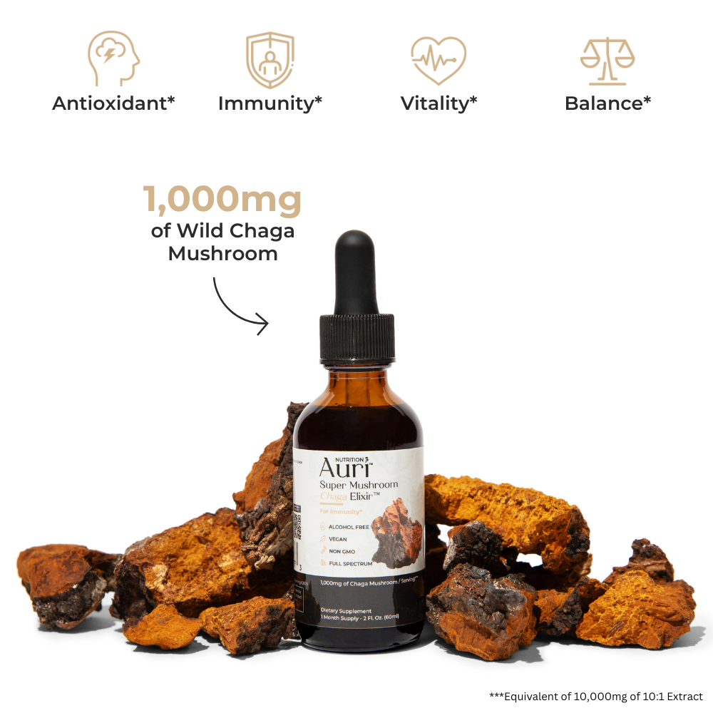 Super Mushroom Chaga Elixir™ – Auri Nutrition