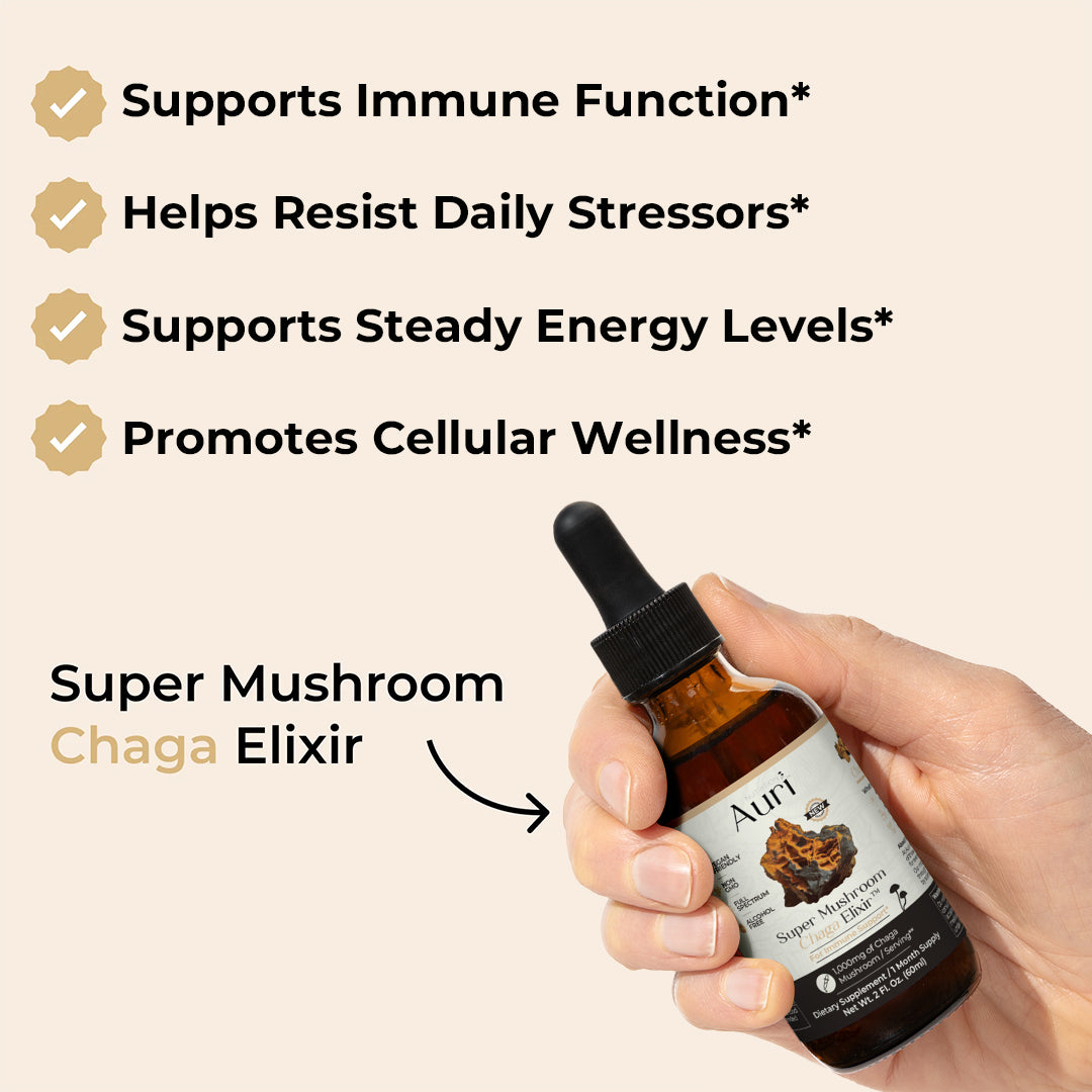 Super Mushroom Chaga Elixir™ – Auri Nutrition