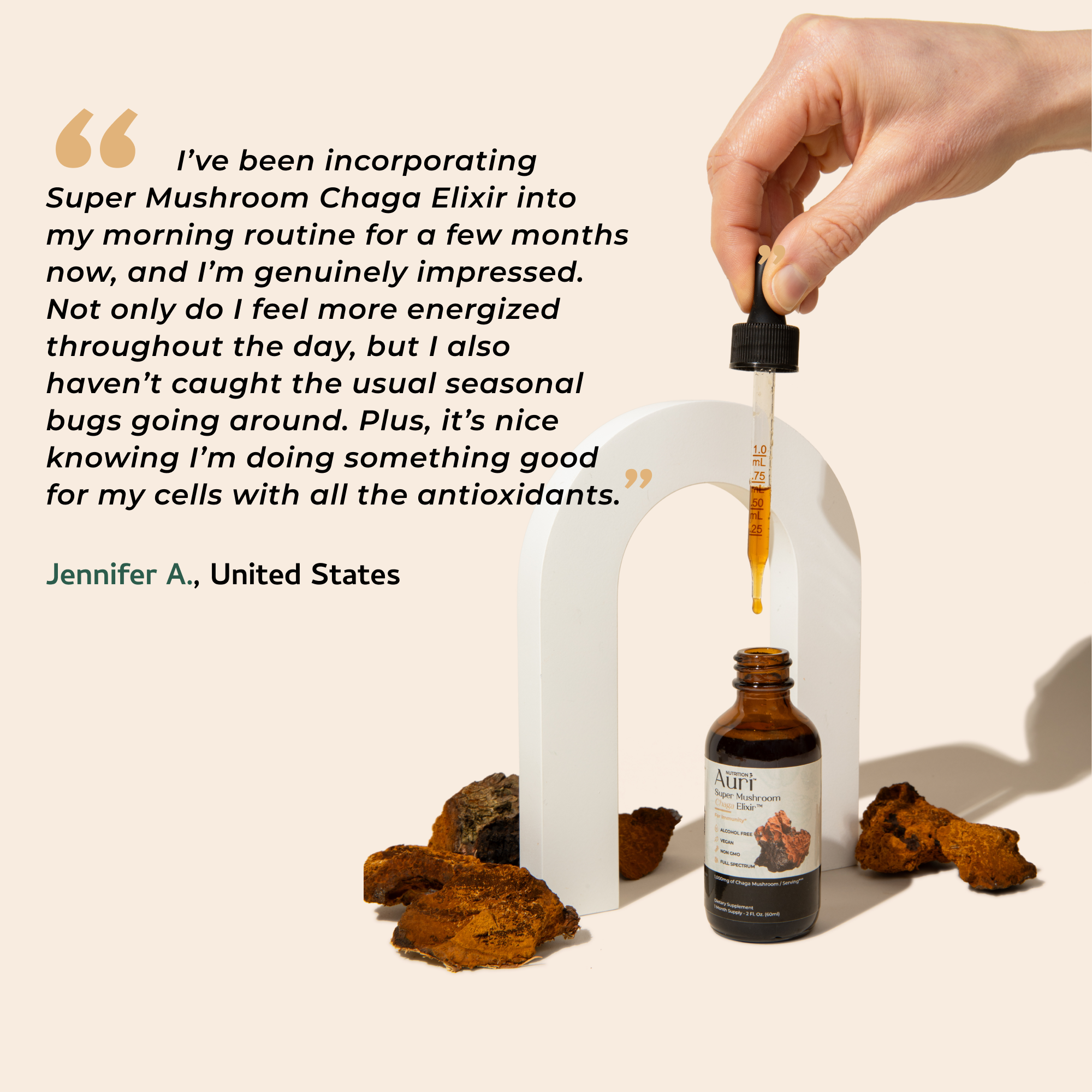 Super Mushroom Chaga Elixir™ – Auri Nutrition