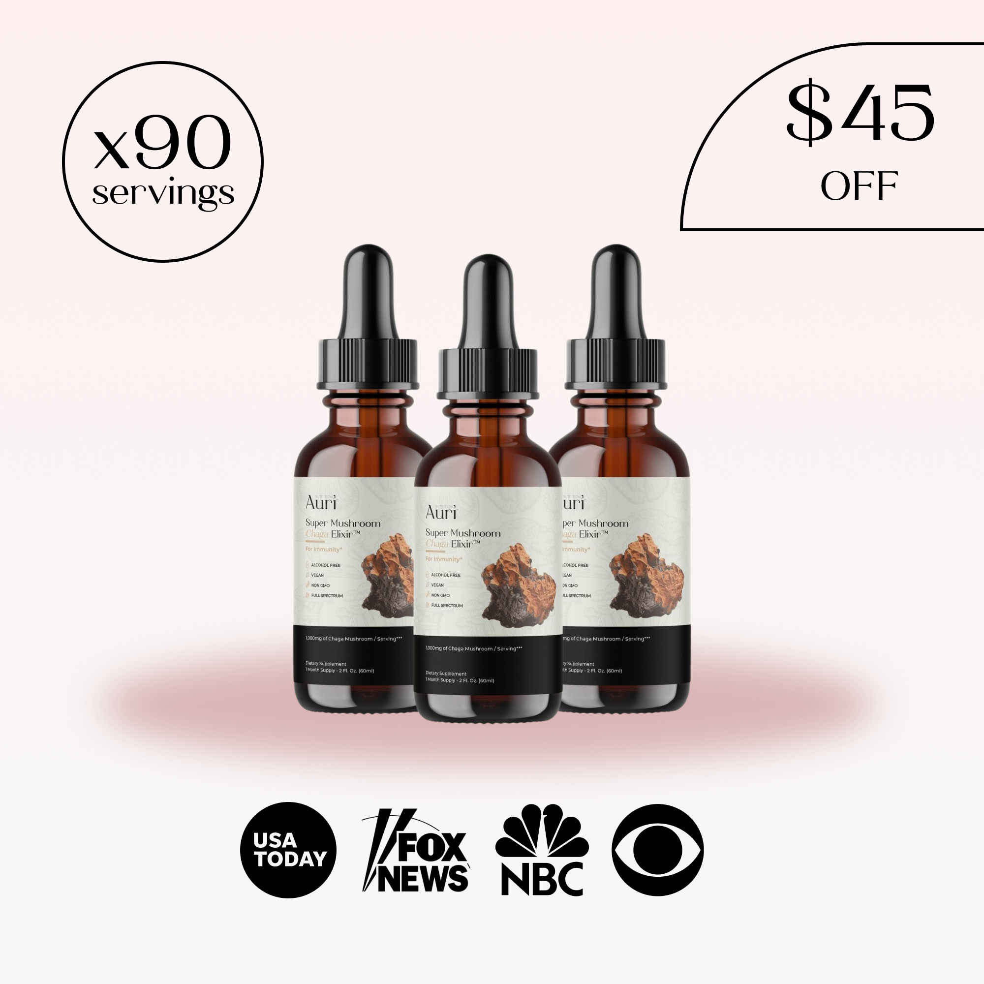 Super Mushroom Chaga Elixir™ – Auri Nutrition