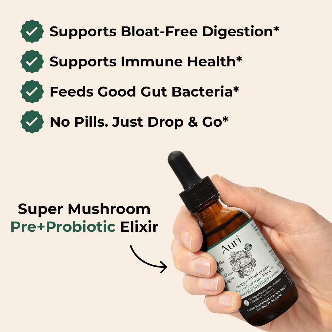 Super Mushroom Pre+Probiotic Elixir™ – Auri Nutrition
