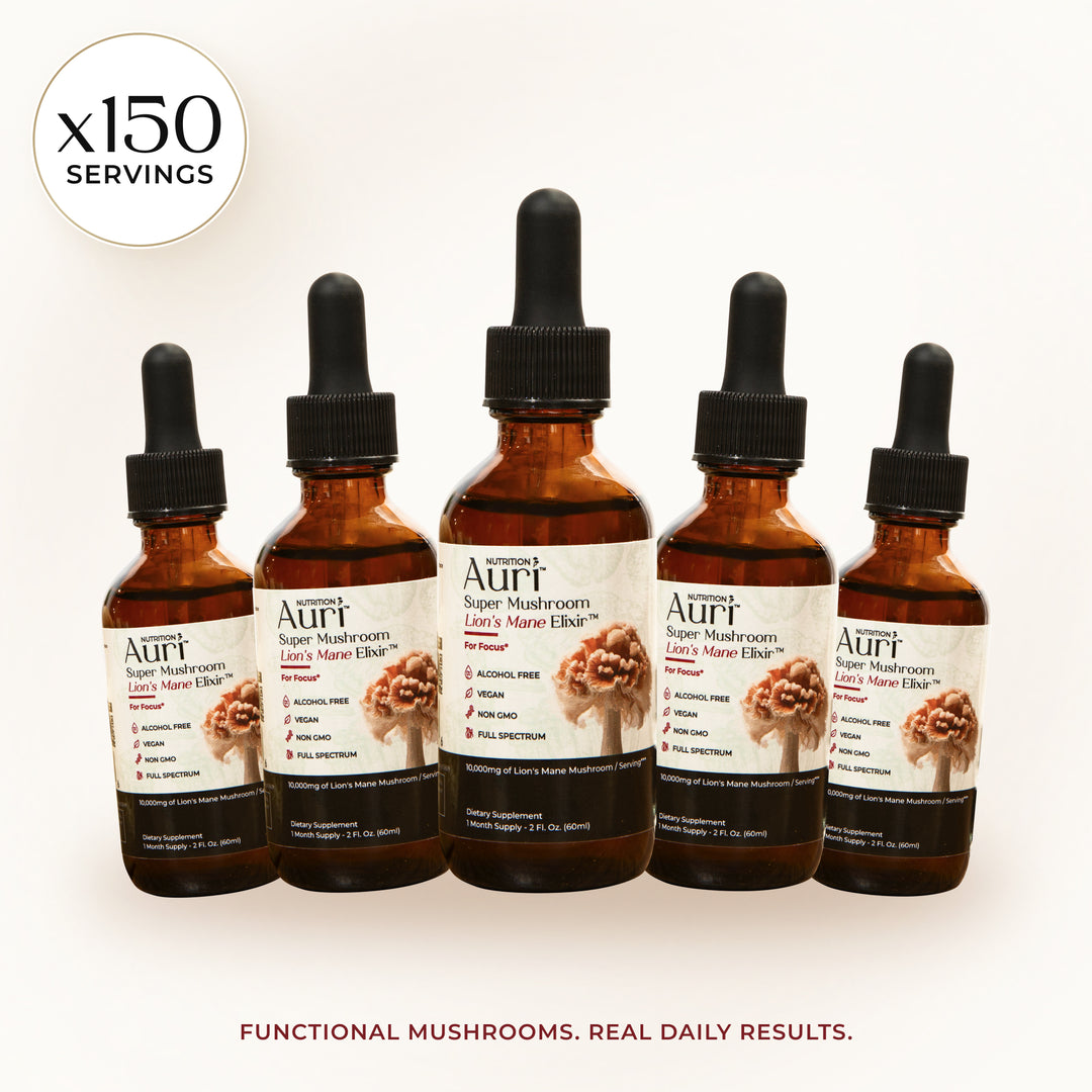 Super Mushroom Lion's Mane Elixir™ – Auri Nutrition
