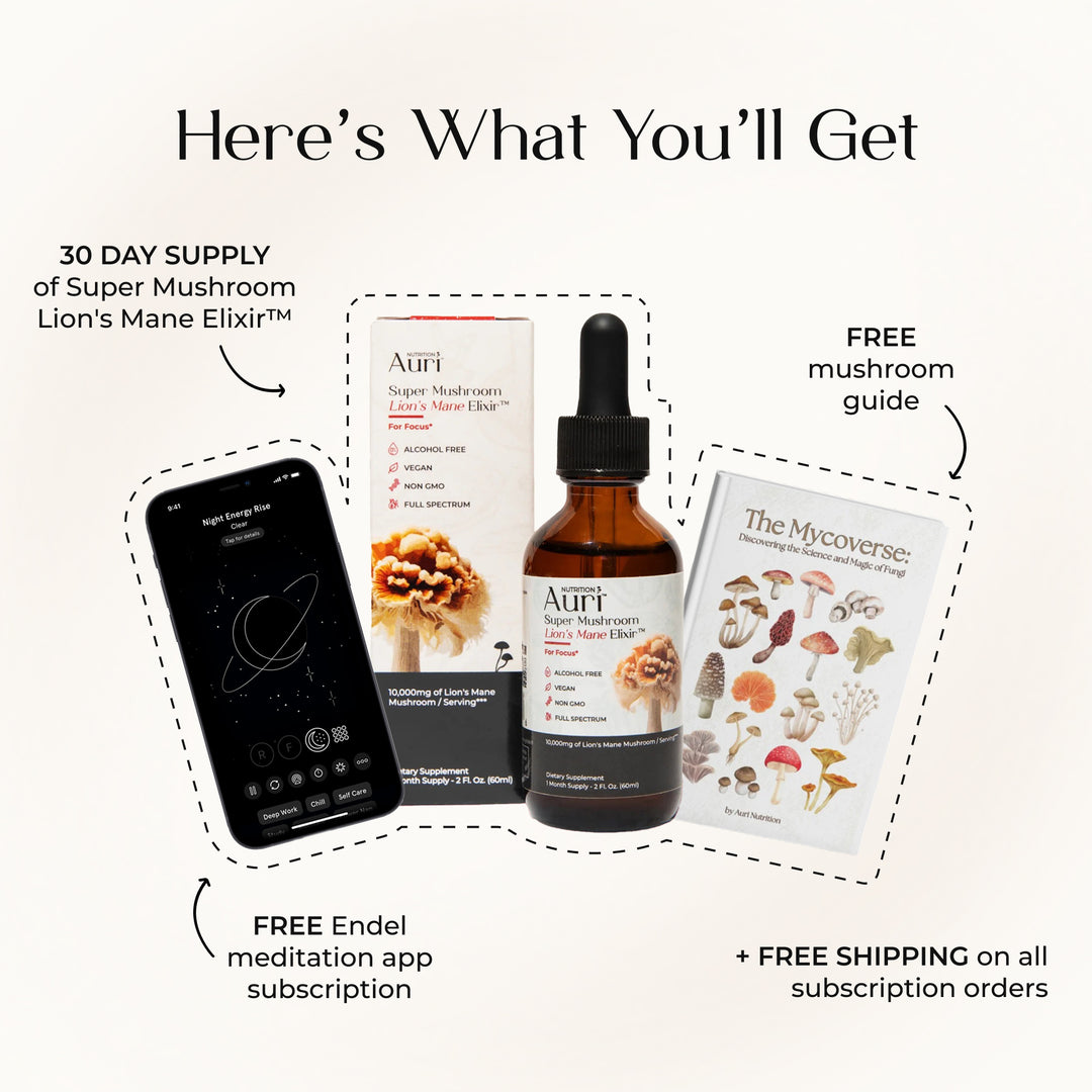 Super Mushroom Lion's Mane Elixir™ – Auri Nutrition