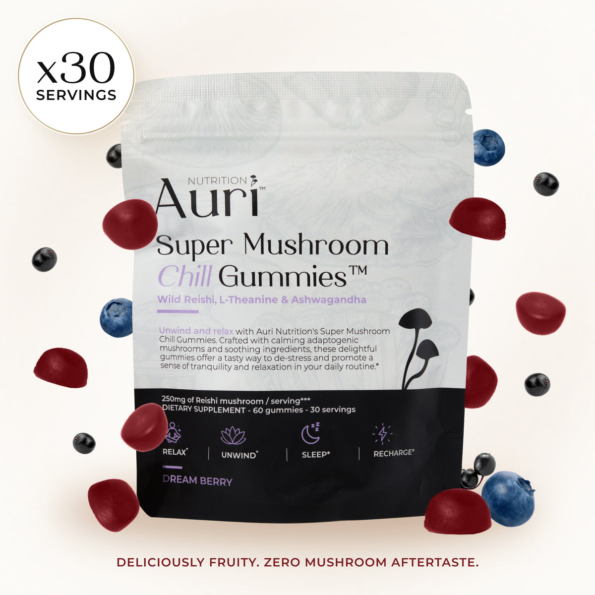 Super Mushroom Chill Gummies® – Auri Nutrition